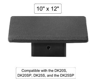 10 in x 12 in All-Thread Drop-On Table Platen for DK20S (Special Order)