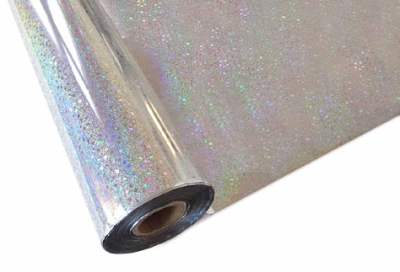 iColor Hot Stamping Foil - Silver Glitter 12.5in x 20' (318mm x 6.1m) Roll